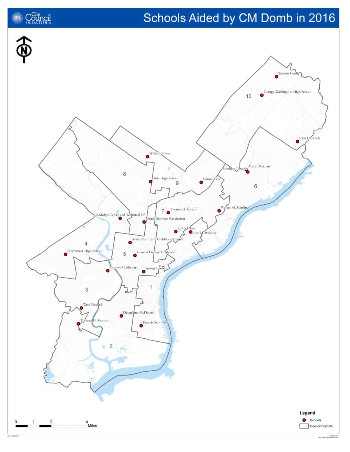COUNCILMAN DOMB DONATES TO NINE MORE PHILADELPHIA PUBLIC SCHOOLS ...